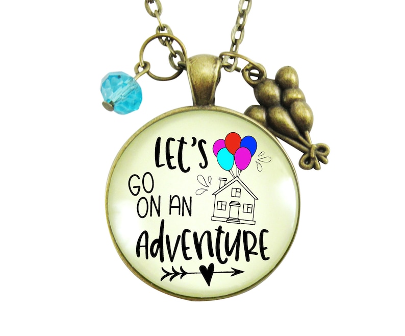 Valentines Day Gift Let's Go on an Adventure Necklace | Keychain ...