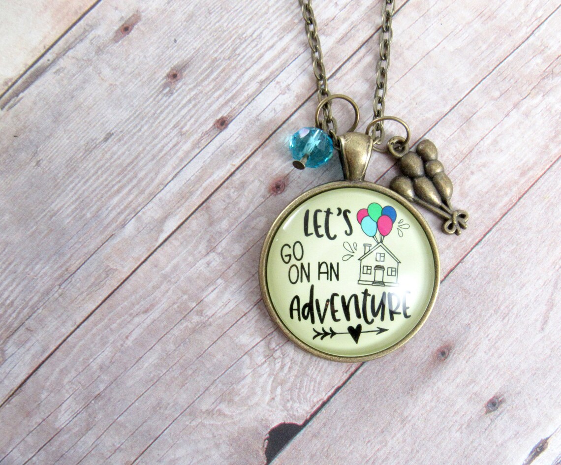 Valentines Day Gift Let's Go on an Adventure Necklace | Keychain ...