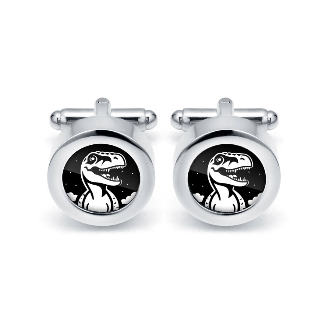 Elegant Cufflinks TYRANOZAUR T-rex Gift for Man, Wedding Cufflinks ...