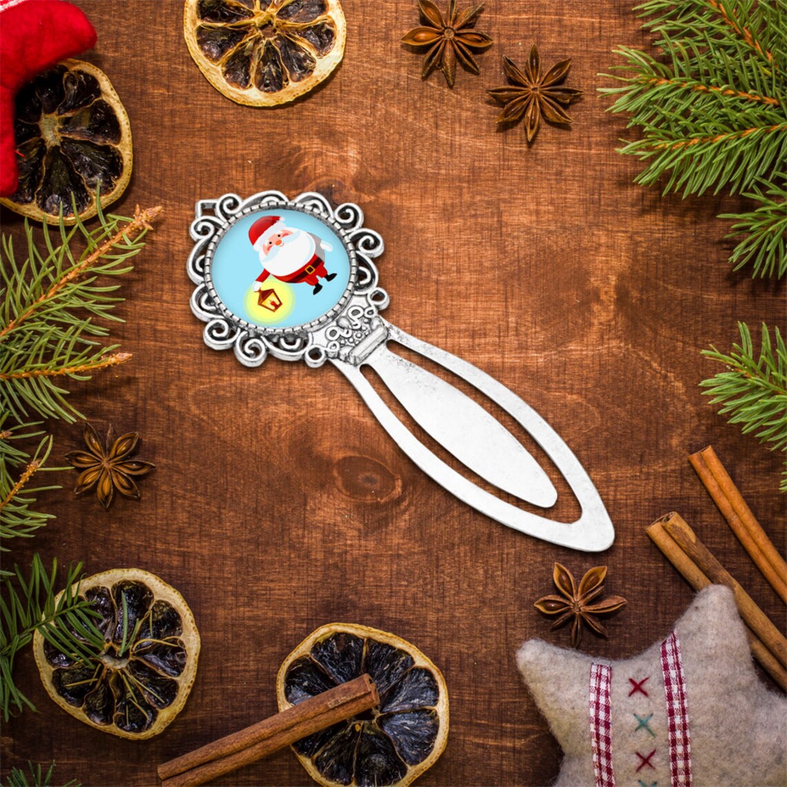 Bookmark SANTA CLAUS - Etsy