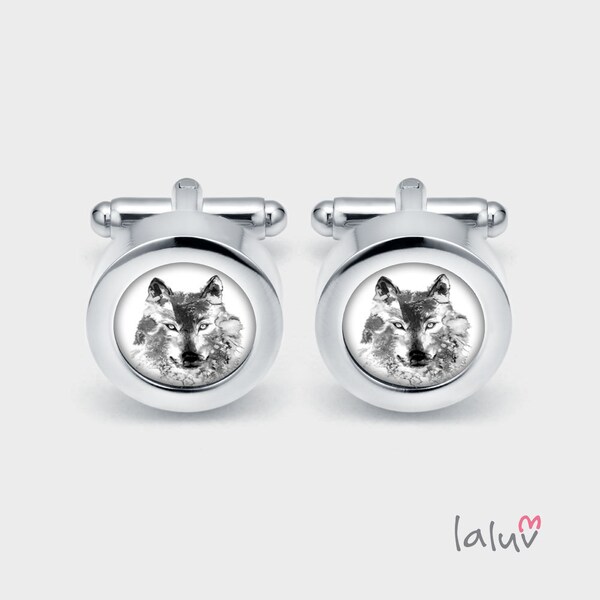 Wolf Cufflinks - Etsy