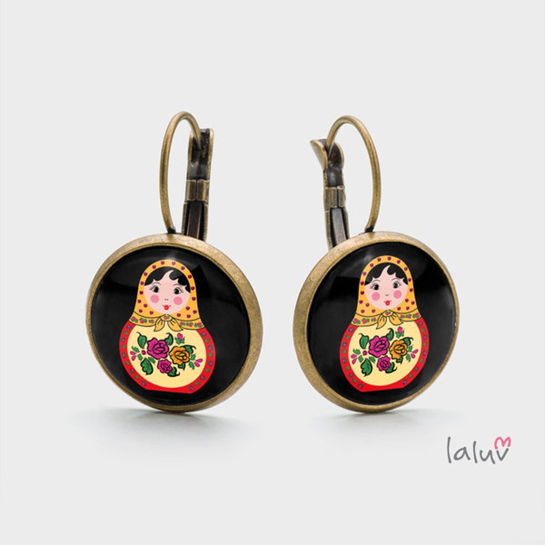 Earrings MATRYOSHKA - Etsy Australia