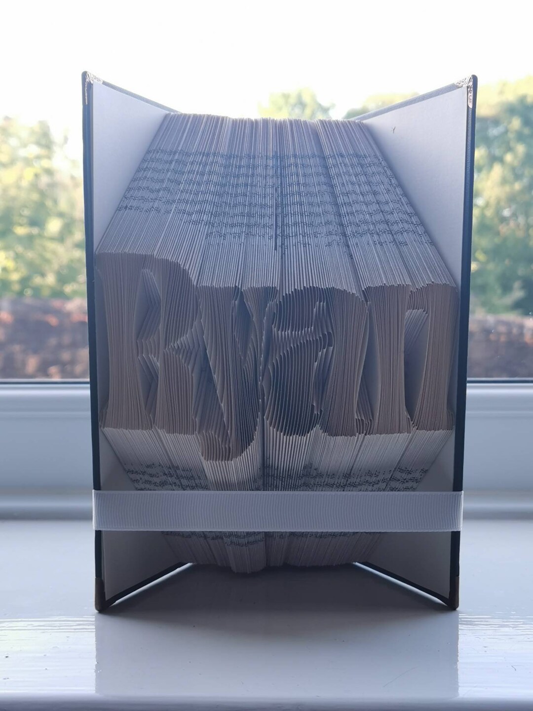 Personalised-deluxe Custom Any Word/name Folded Book Art...friend ...