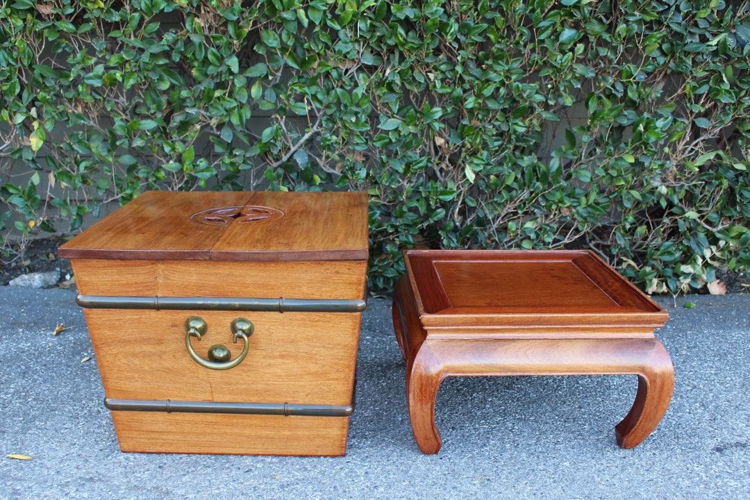 Vintage Bed Stool / Box Step Stool - Etsy