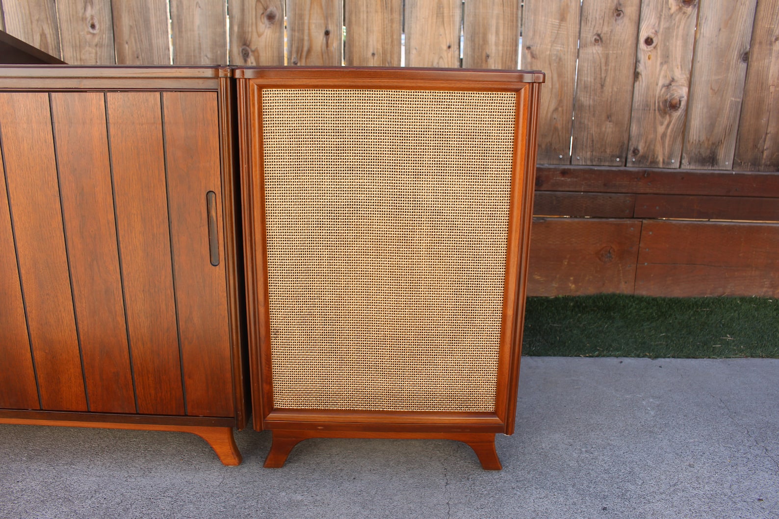 Mid Century Rockford Furniture Company Stereo Cabinet 3 pieces | Etsy