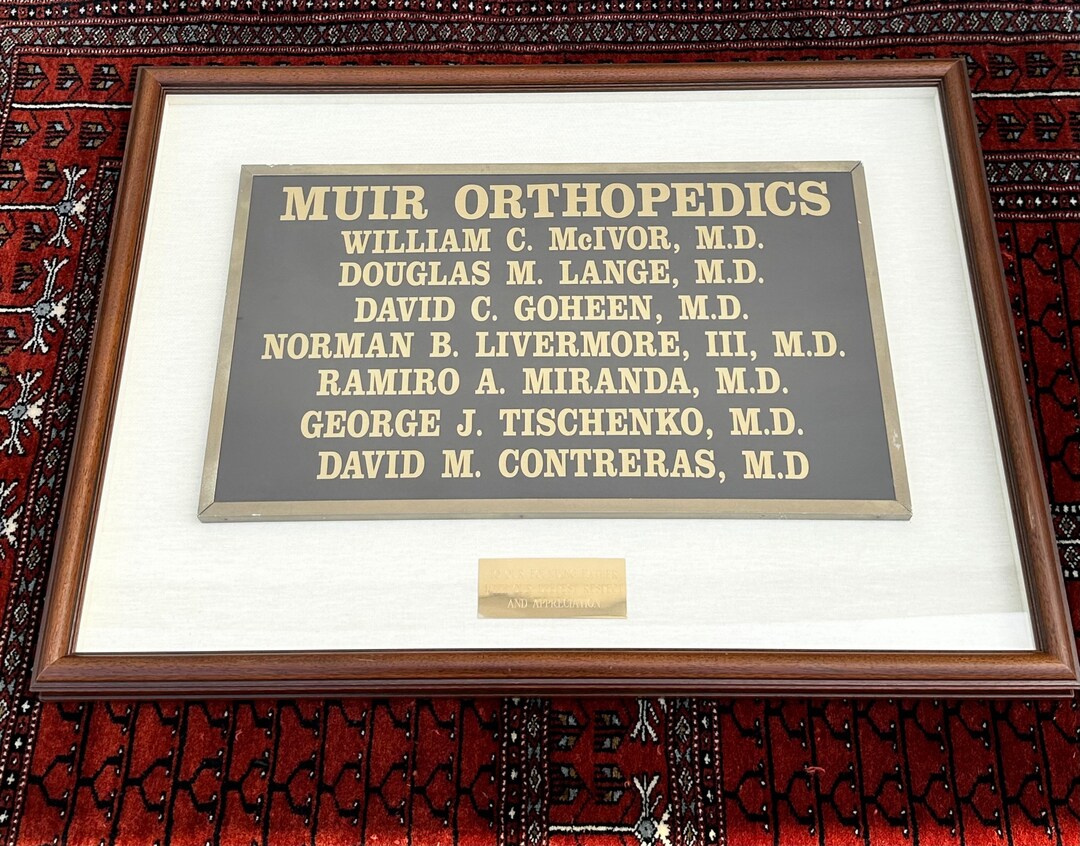 Large Vintage Orthopedic Medical Office Sign Names - Etsy