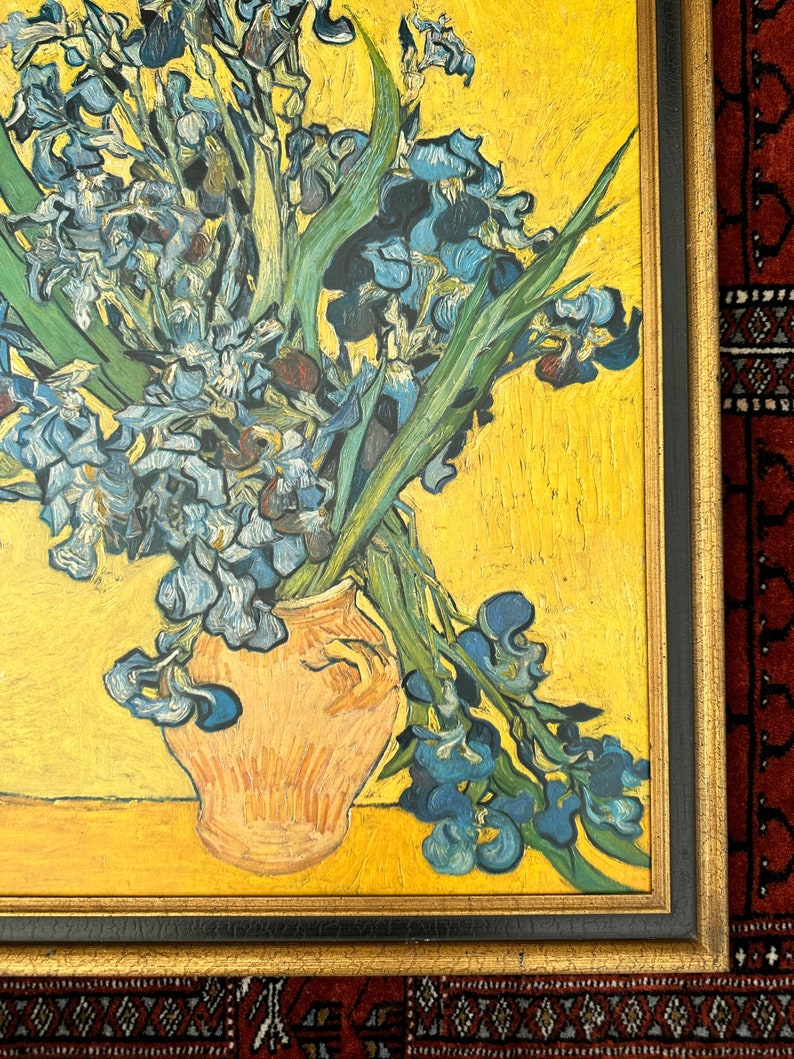 Vintage Vincent Van Gogh Vases With Irises Art - Etsy