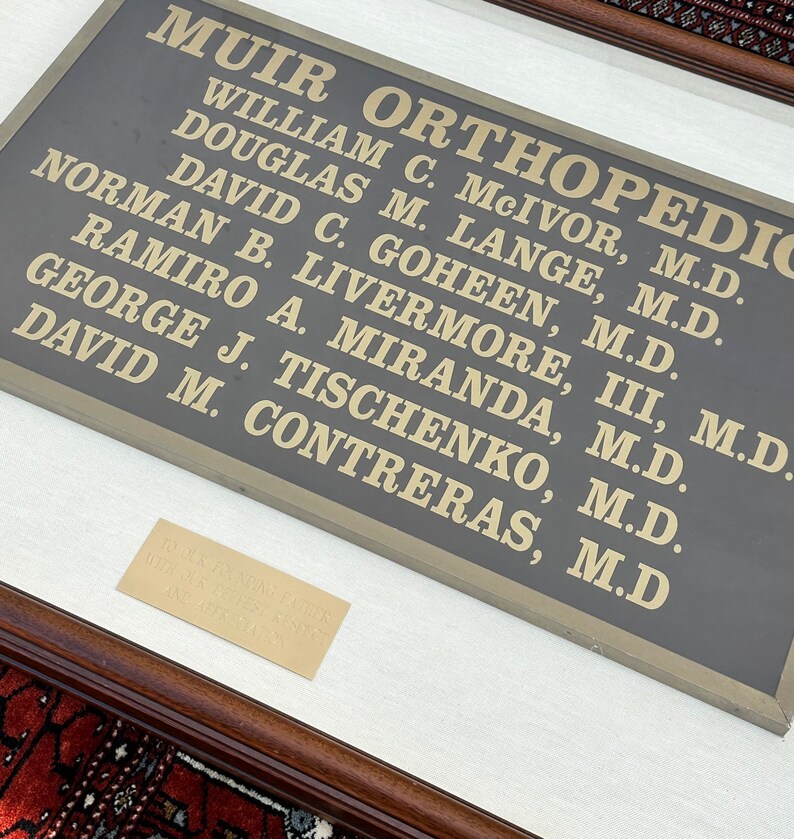 Large Vintage Orthopedic Medical Office Sign Names - Etsy