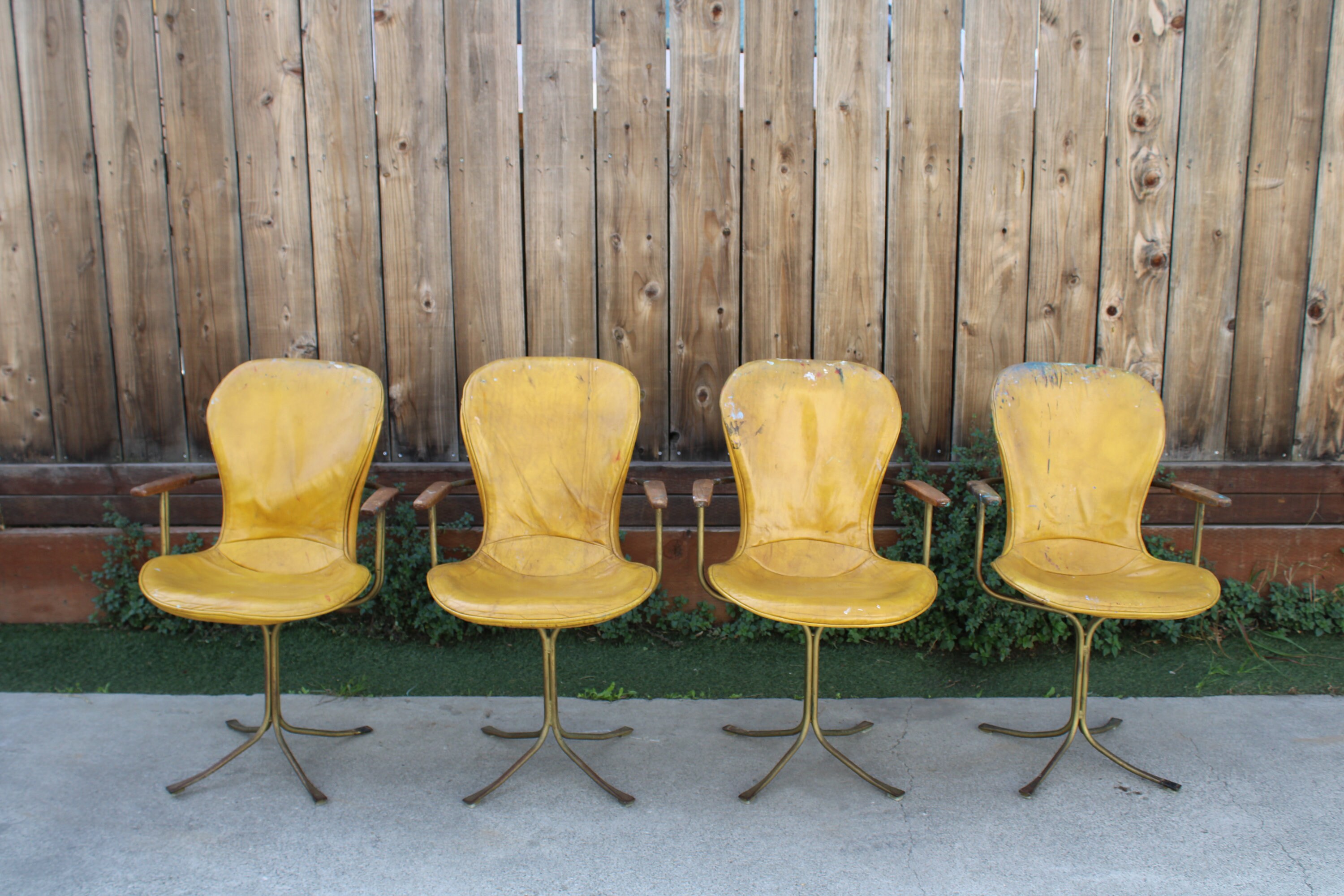 Set of 4 Mid Century Lon Style Chairs From 1962 Seattle Worlds Fair ...