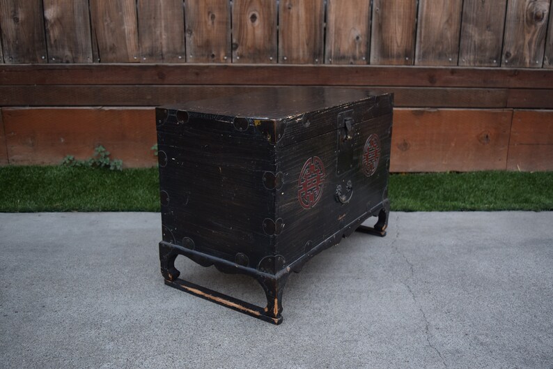 Antique Chinese Asian Korean Small Chest Cabinet Trunk - Etsy