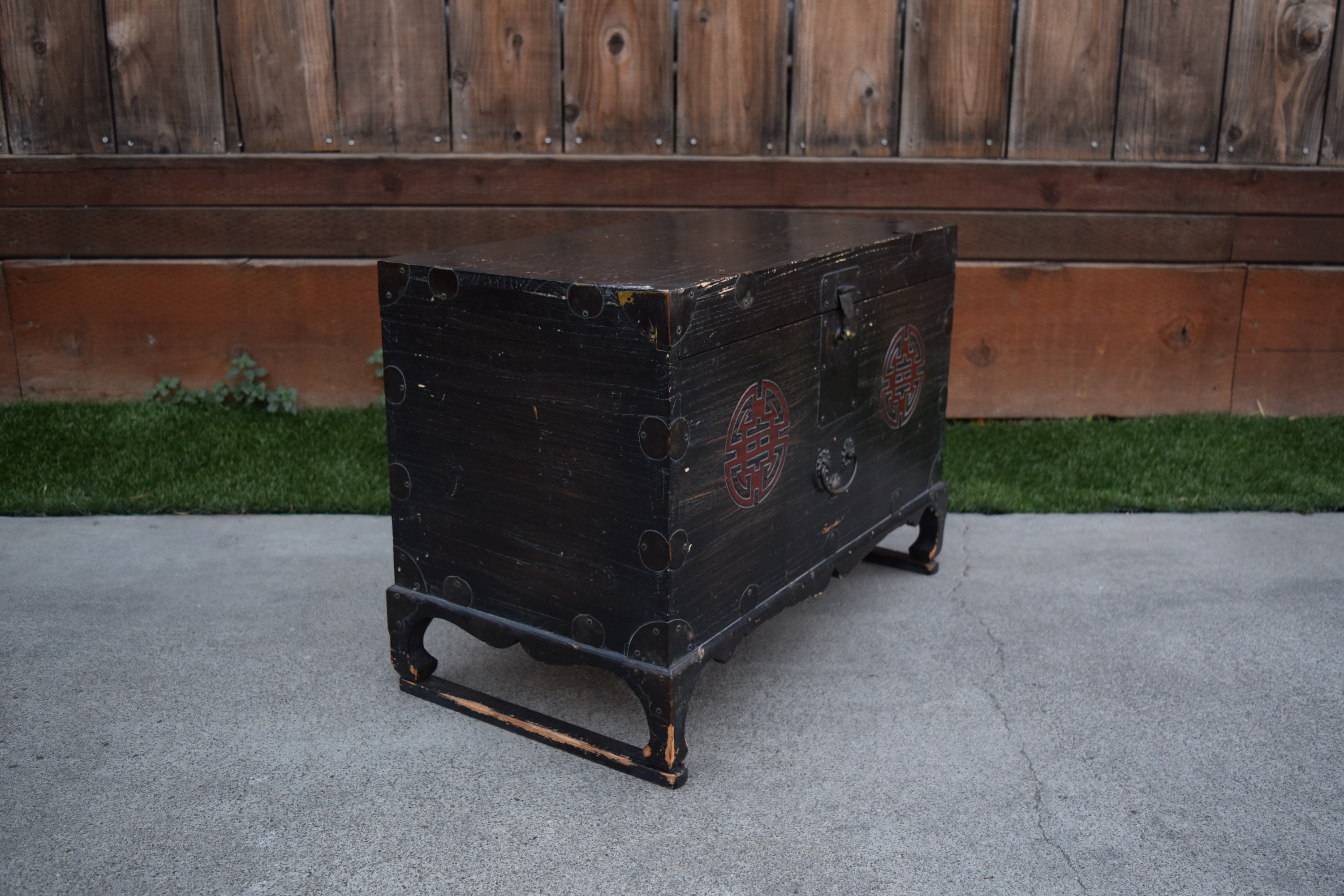 Antique Chinese Asian Korean Small Chest Cabinet Trunk - Etsy