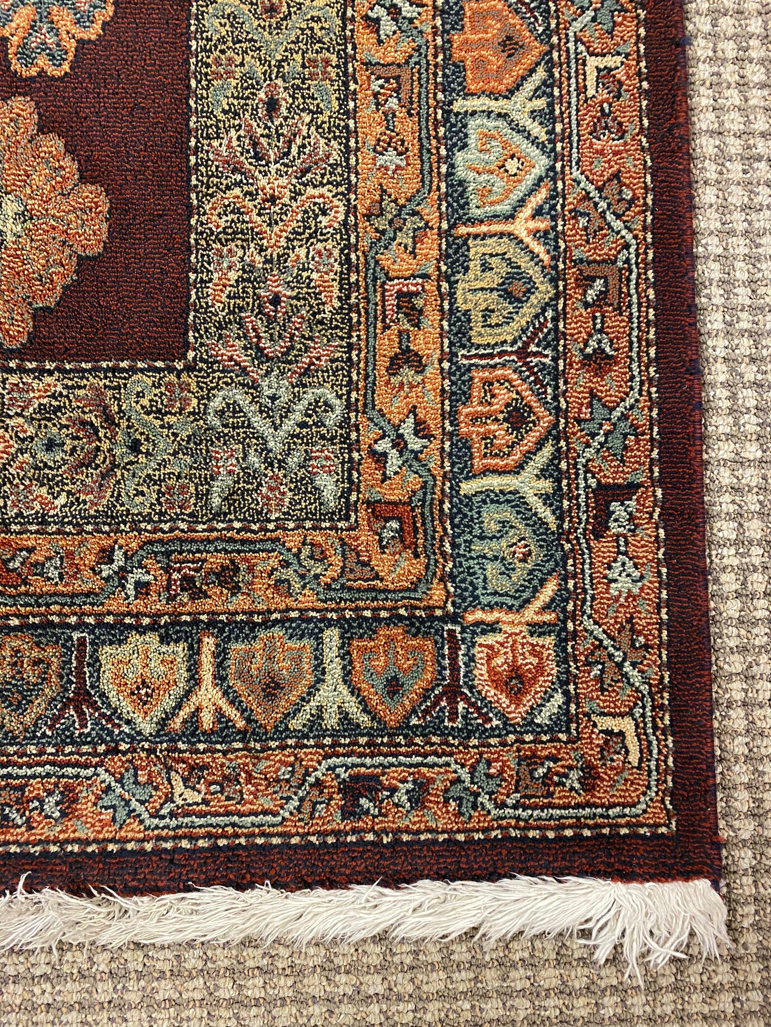 Vintage Tapisift Tabriz Rug Made in France Grenat 16502 - Etsy