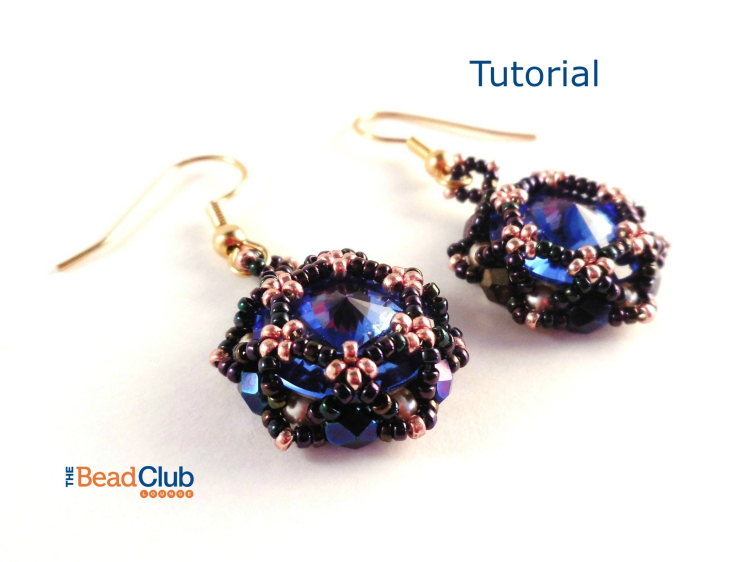 Rivoli Earring Tutorial Beaded Earring Tutorials Beading | Etsy