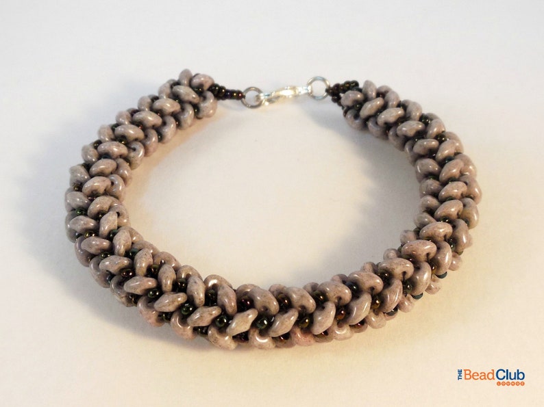 Superduo Bracelet Patterns Tubular Herringbone Tutorial | Etsy