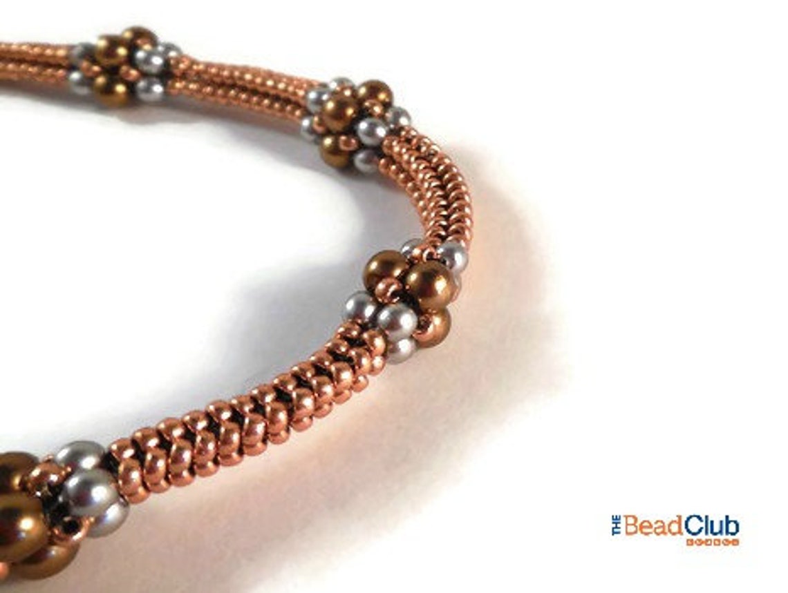 Seed Bead Bracelet Pattern Beaded Rope Pattern Tubular | Etsy
