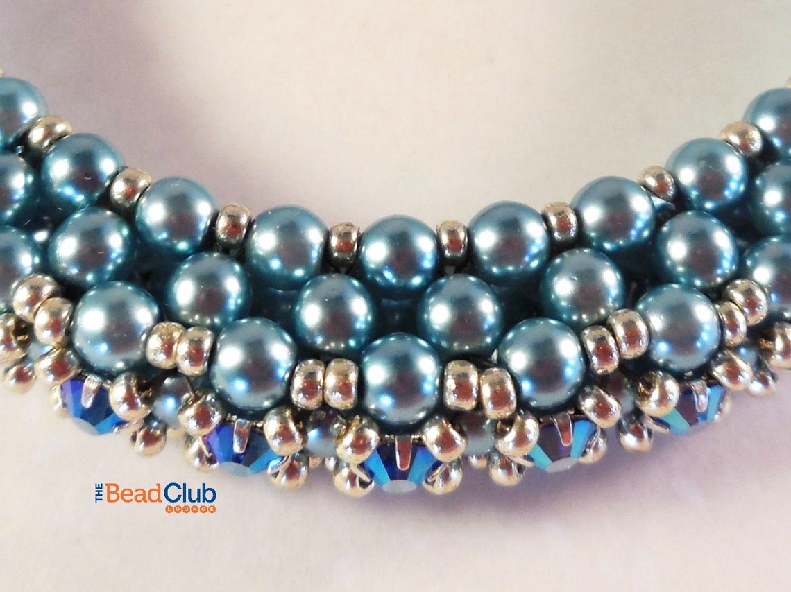 Cubic Right Angle Weave Tutorial Bracelet Pattern Beading - Etsy