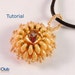 Right Angle Weave Heart Pendant Pattern Beading Pattern and Tutorial Beadweaving Tutorial ...