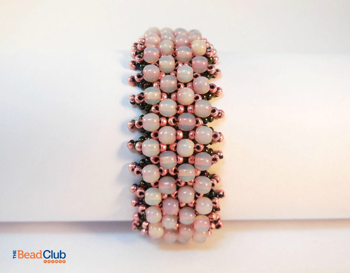 Beaded Bracelet Patterns Netting Stitch Seed Bead Bracelet - Etsy