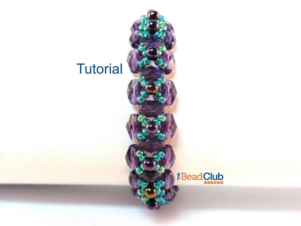 Right Angle Weave Tutorial Beaded Bracelet Pattern Beading - Etsy