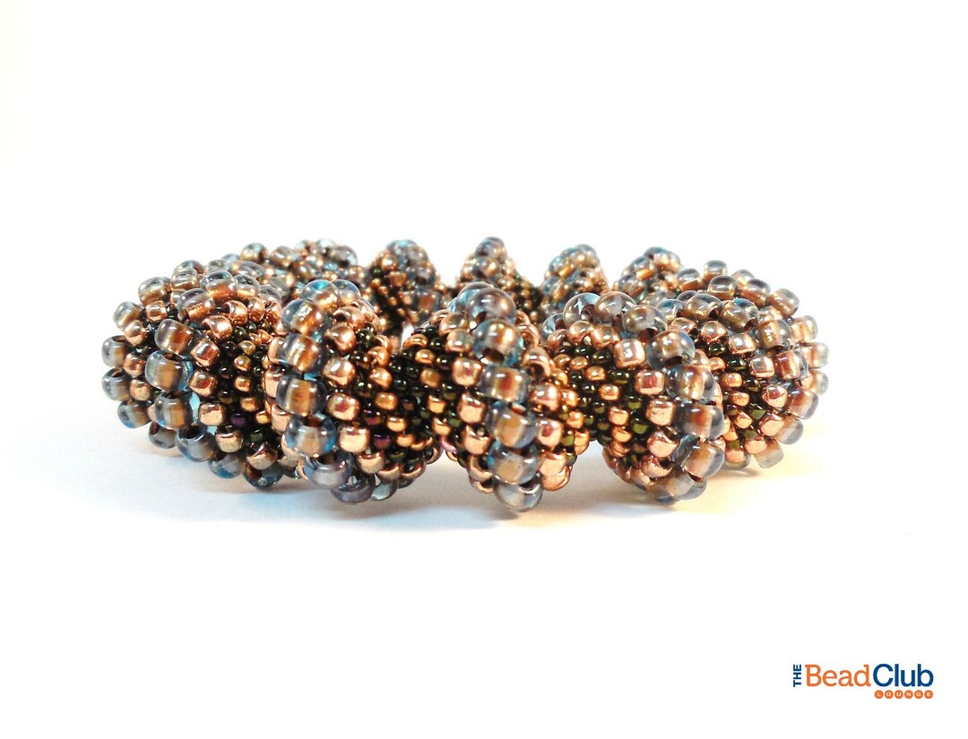 Cellini Spiral Pattern - Peyote Bracelet Patterns - Seed Bead Bracelet ...