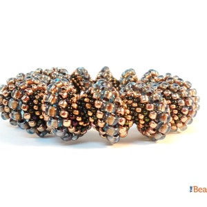 Cellini Spiral Pattern - Peyote Bracelet Patterns - Seed Bead Bracelet ...