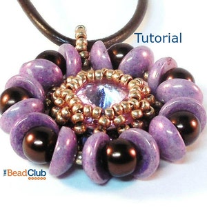 Rivoli Patterns - Pendant Patterns - Piggy Beaded Tutorial - Beading ...