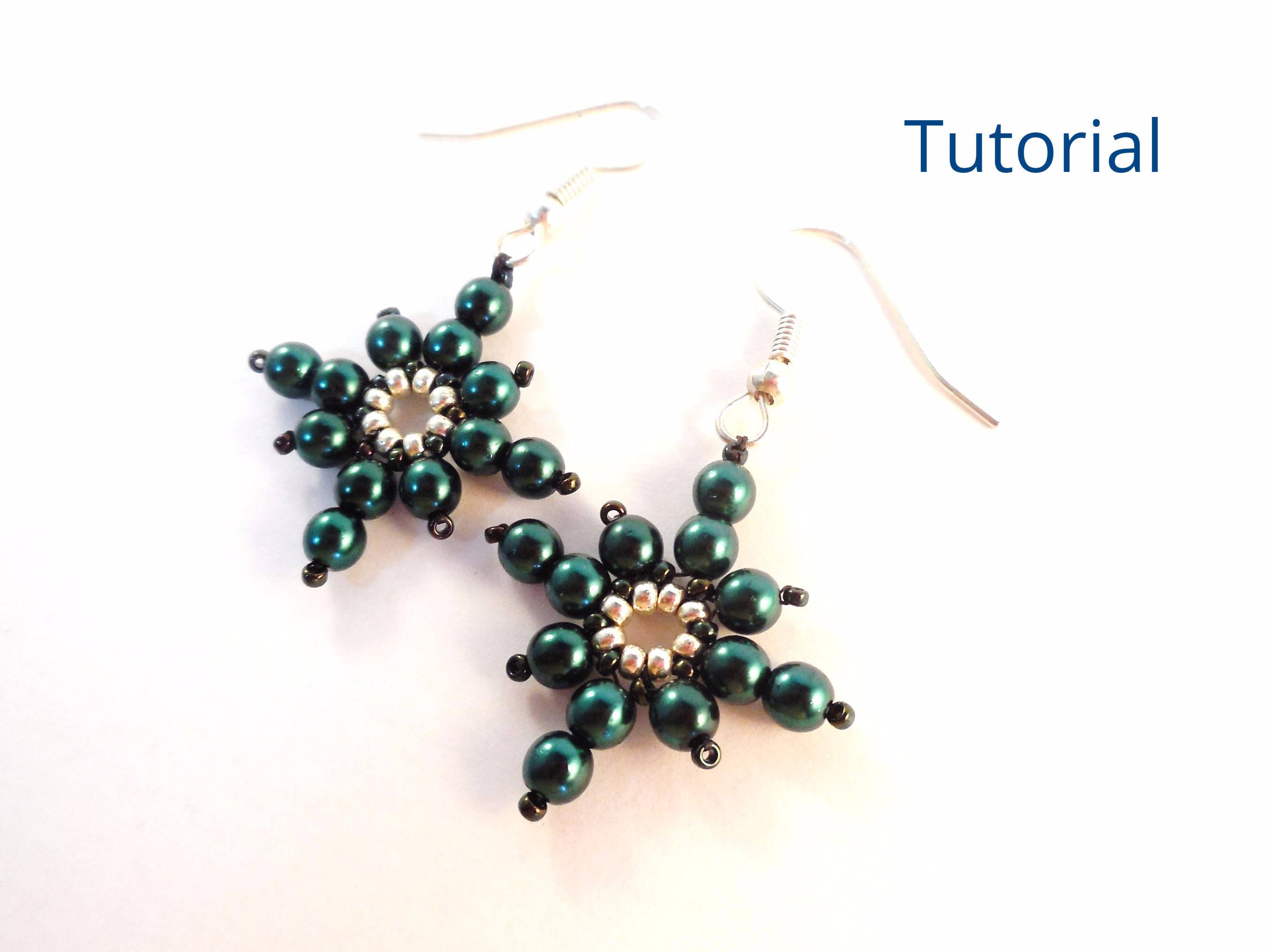 Beaded Earring Patterns Beaded Christmas Earrings | Etsy