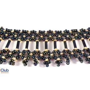 Bugle Bead Collar Pattern - Seed Bead Necklace Pattern - Beading ...