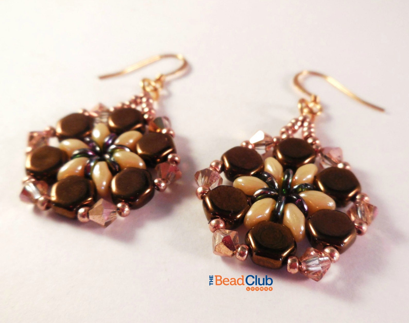 Superduo Earring Patterns Honeycomb Bead Pattern Earring - Etsy