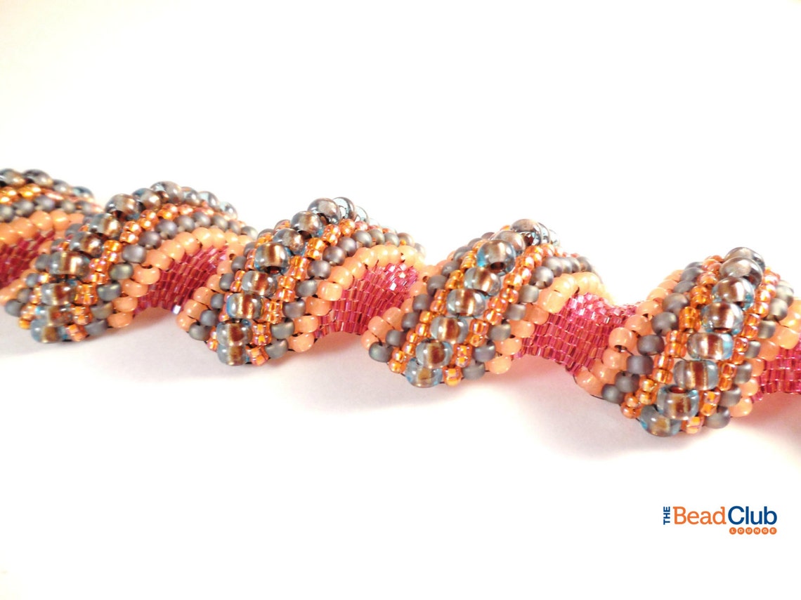 Flat Cellini Spiral Peyote Bracelet Patterns Seed Bead - Etsy Israel