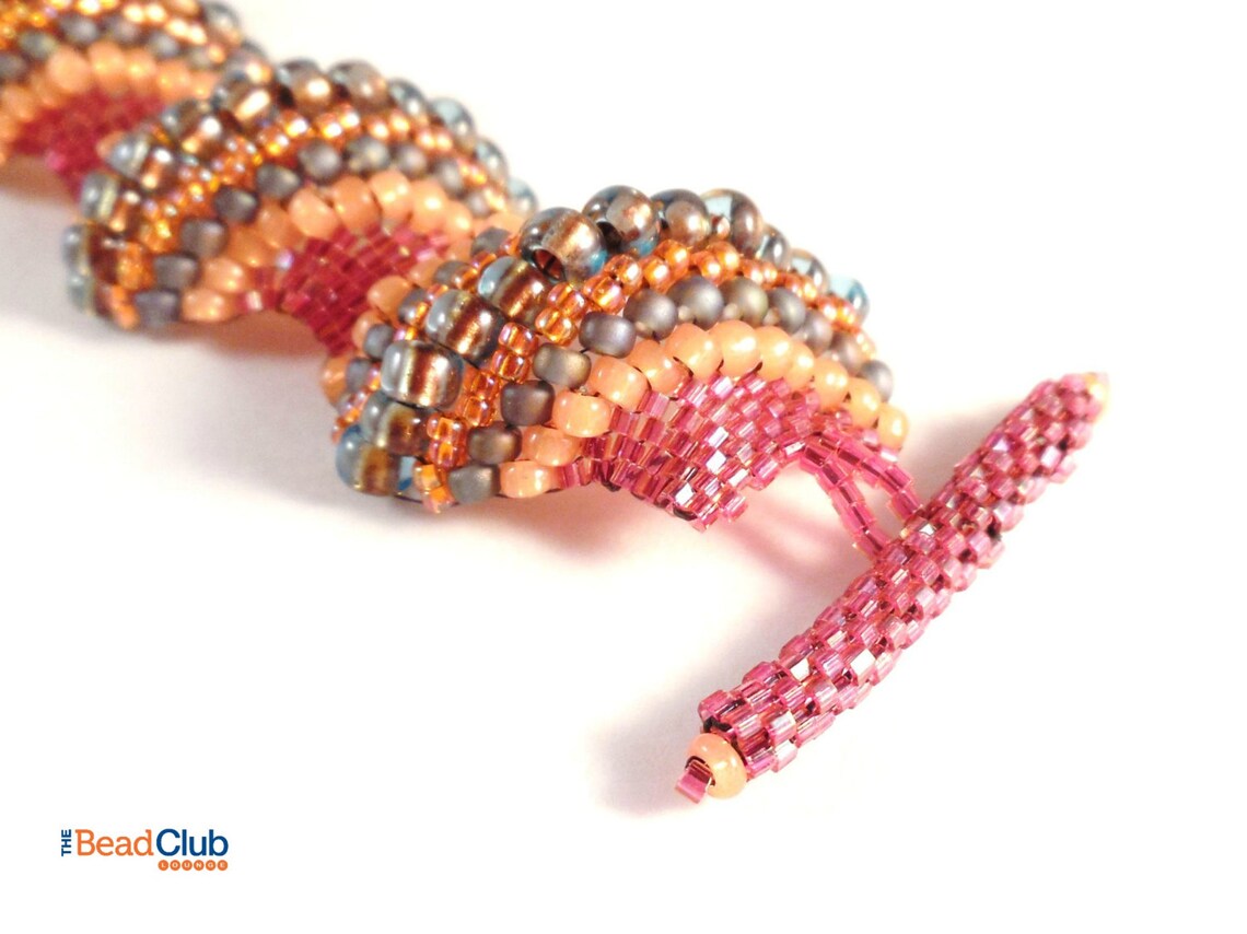 Flat Cellini Spiral Peyote Bracelet Patterns Seed Bead | Etsy