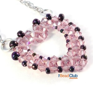 Right Angle Weave Heart Pendant Pattern - Beading Pattern and Tutorial - Beadweaving Tutorial ...