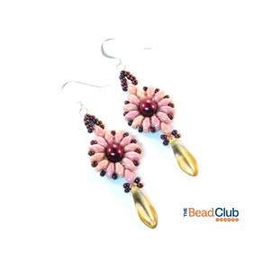 Superduo Earring Pattern - Dagger Bead Earring Tutorial - Beading Pattern and Tutorial ...