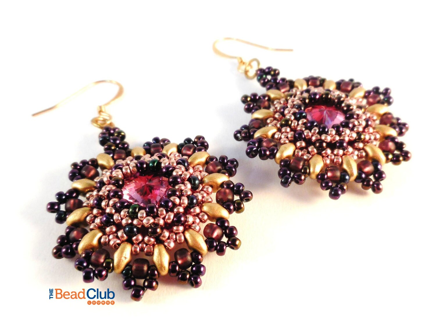 Right Angle Weave Earring Pattern Beaded Earring Tutorial - Etsy