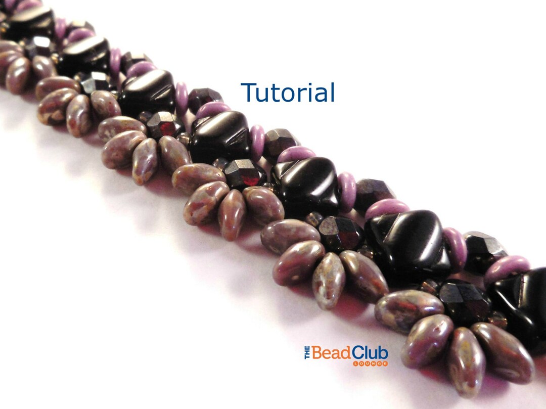 Silky Bead Patterns - Beaded Necklace Pattern - Superduo Patterns ...