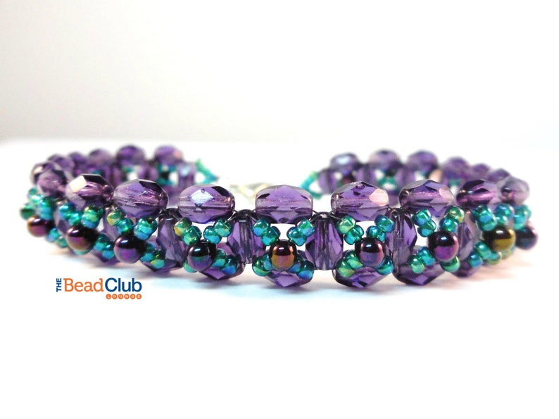 Right Angle Weave Tutorial Beaded Bracelet Pattern Beading - Etsy