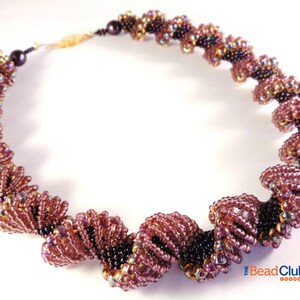 Seed Bead Necklace Pattern - Beaded Necklace Pattern - Beading Pattern ...