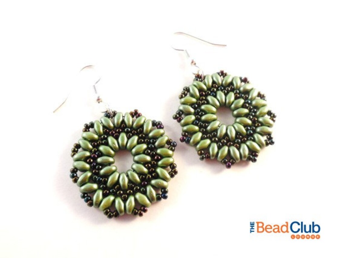 Superduo Earring Patterns SuperDuo Patterns Beaded Earring | Etsy