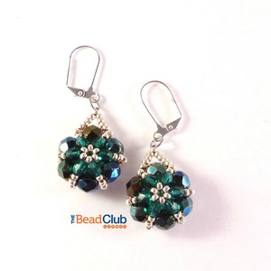 Right Angle Weave Beaded Earring Pattern - Beading Pattern - Beading ...