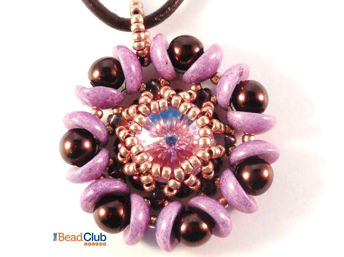 Rivoli Patterns Pendant Patterns Piggy Beaded Tutorial | Etsy