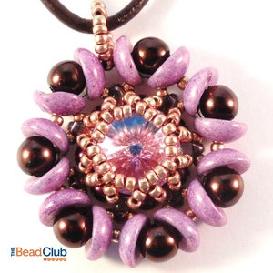 Rivoli Patterns - Pendant Patterns - Piggy Beaded Tutorial - Beading ...