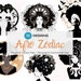 Afro Zodiac Sign Clipart Svg Bundle, Black Girl Magic Vector Files ...