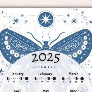 Moon Phase Calendar 2025 PDF, Printable Pdf for Lunar Magic ...