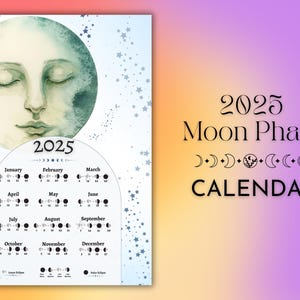 Lunar Phase Calendar 2025 PDF, Printable Pdf for Moon Magic ...