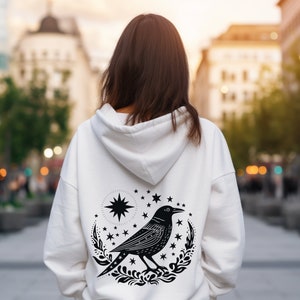 Starry Night Raven Svg Bundle, Celestial Moon Png, Spooky Season ...