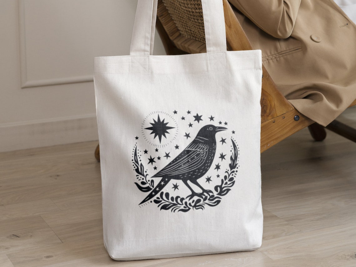 Starry Night Raven Svg Bundle, Celestial Moon Png, Spooky Season ...