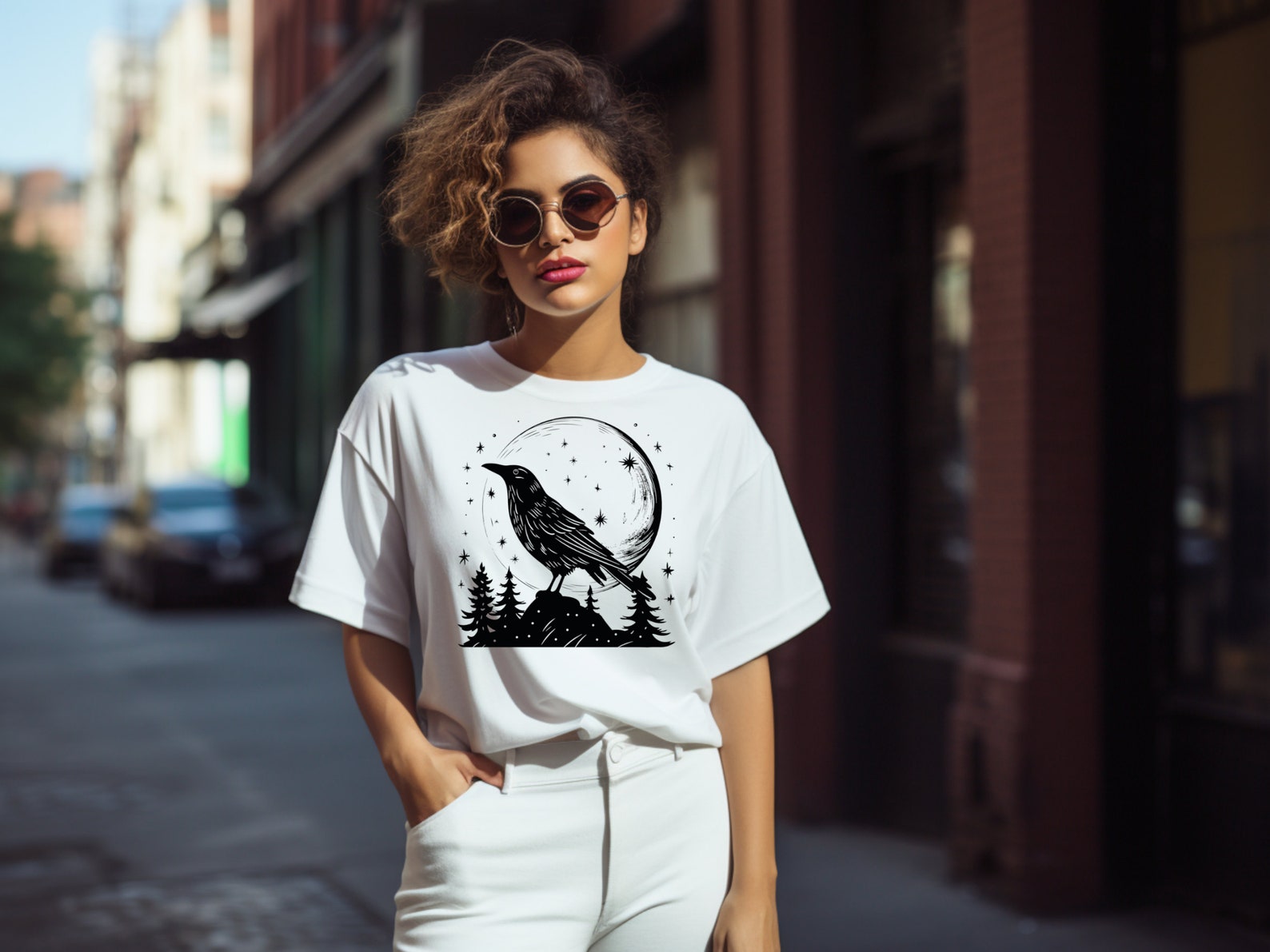 Starry Night Raven Svg Bundle, Celestial Moon Png, Spooky Season ...