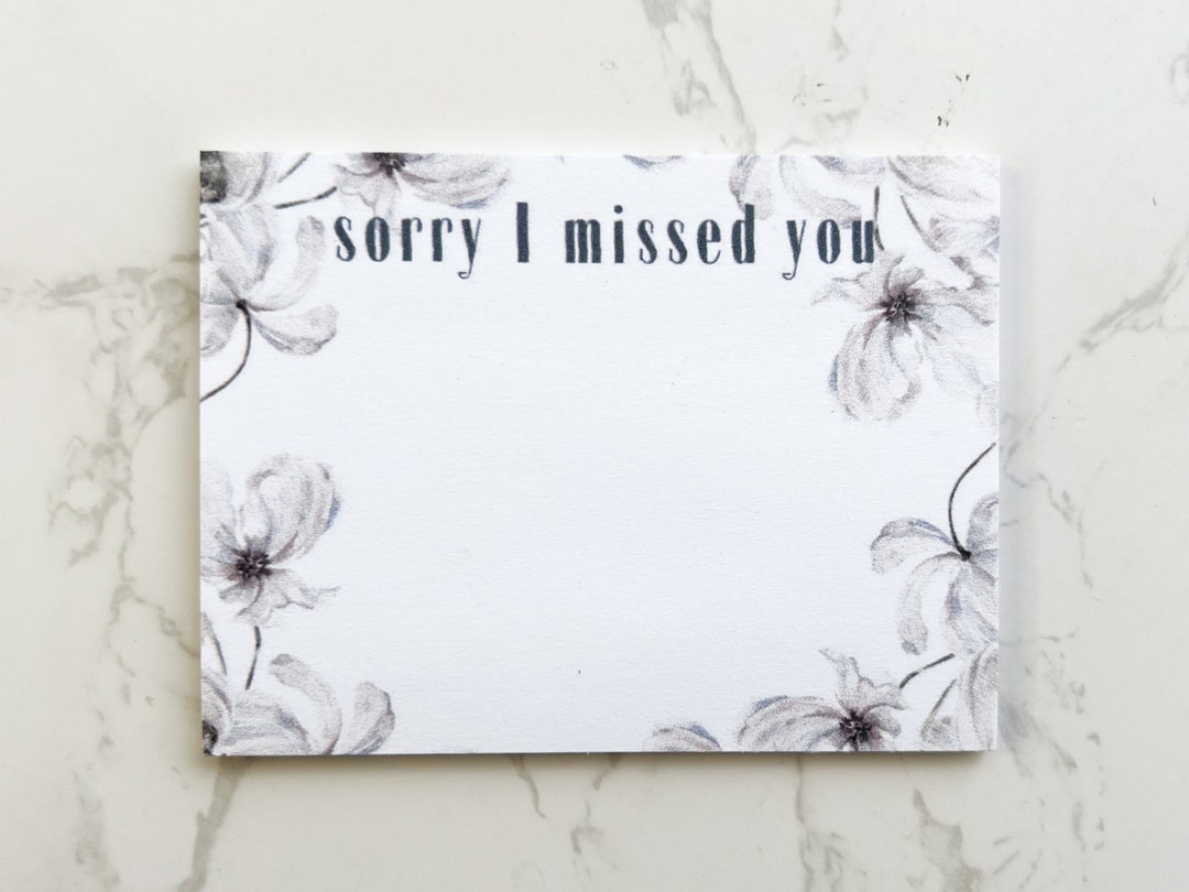 JW Ministry Supplies Sorry I Missed You Mini Sticky Notes Regular ...