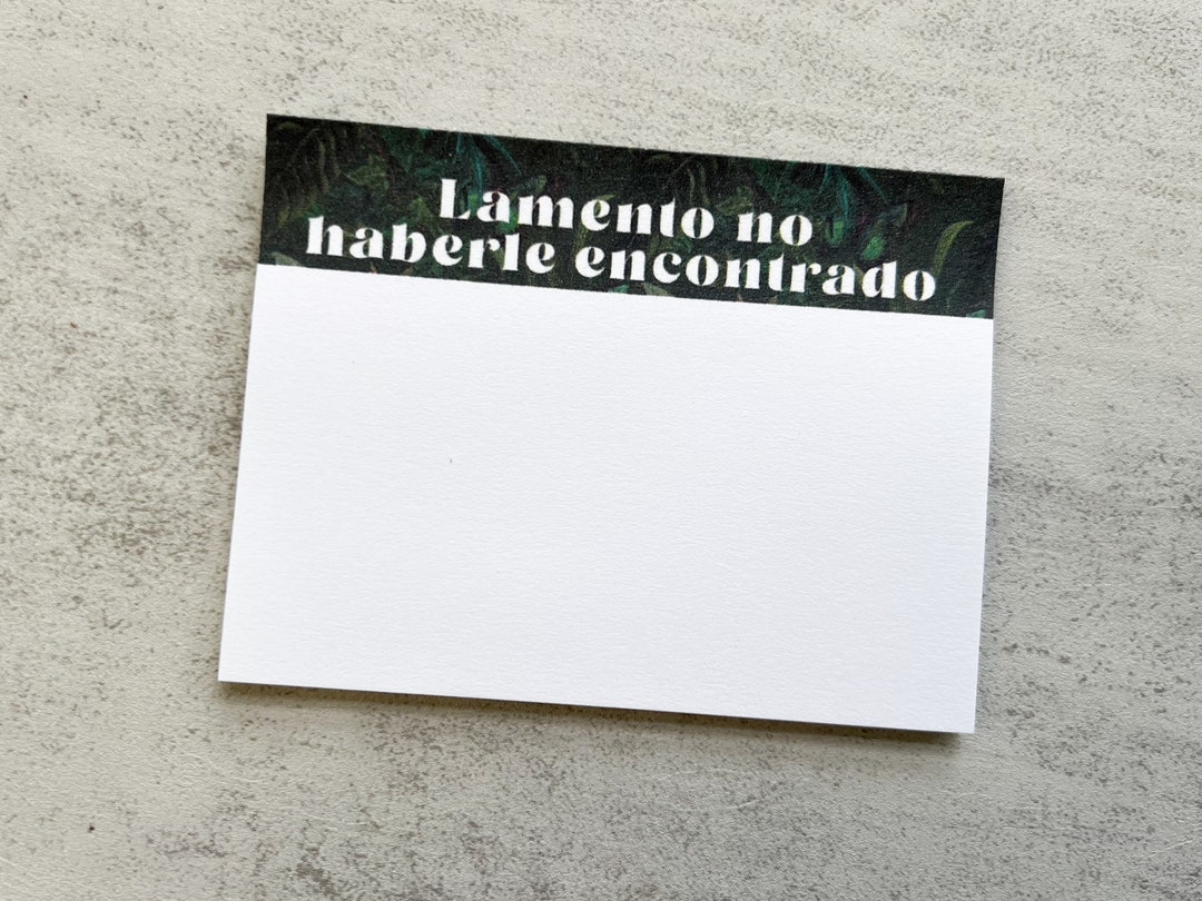 JW Ministry Supplies SPANISH Sorry I Missed You Mini Sticky Notes ...