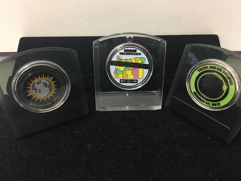 Total Solar Eclipse Coin Glow in the Dark Edition With Oregon Reverse ...
